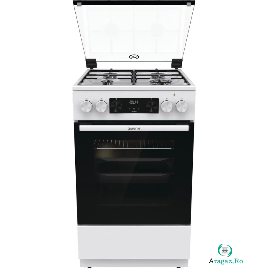 Gorenje Aragaz GORENJE GG5A13WJ, 4 arzatoare, Gaz, L 50 cm, Alb la 2,491.77 ron